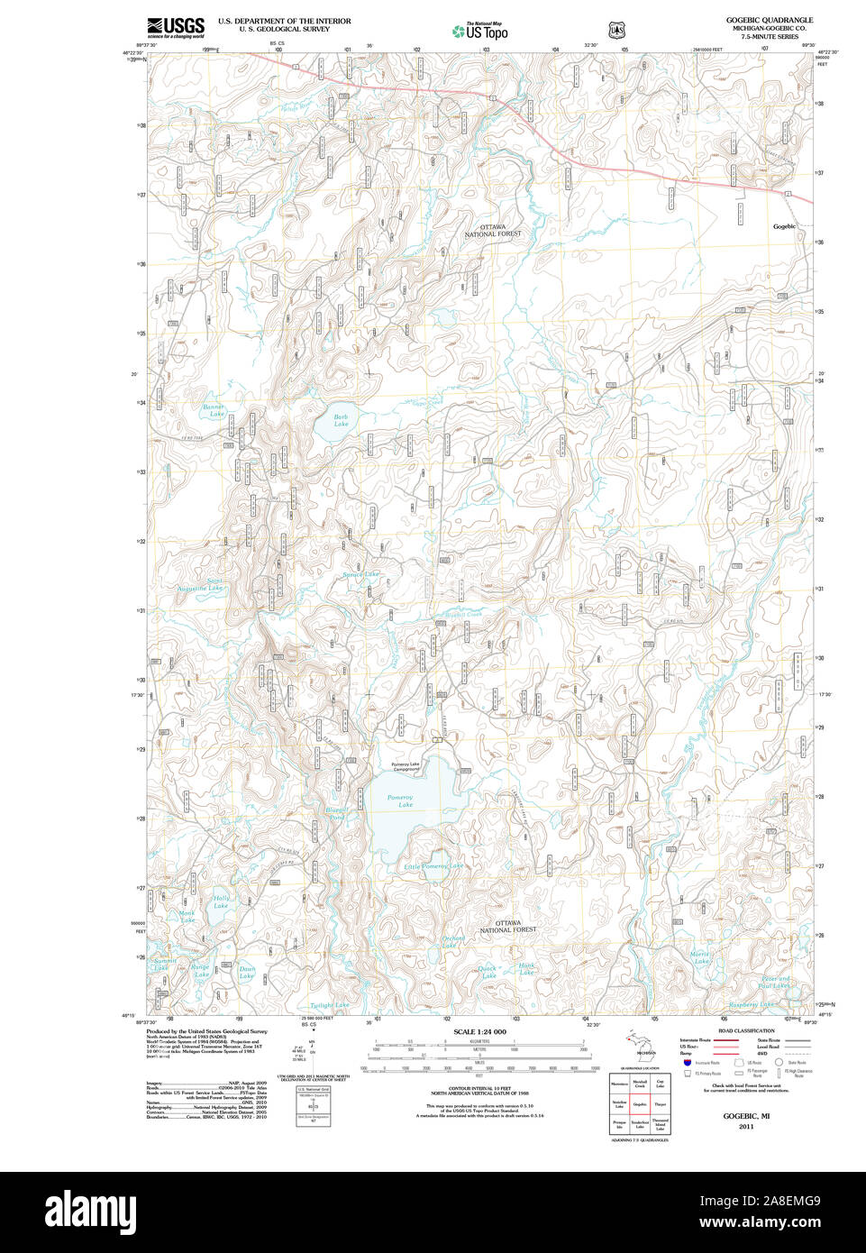Map of gogebic hi-res stock photography and images - Alamy