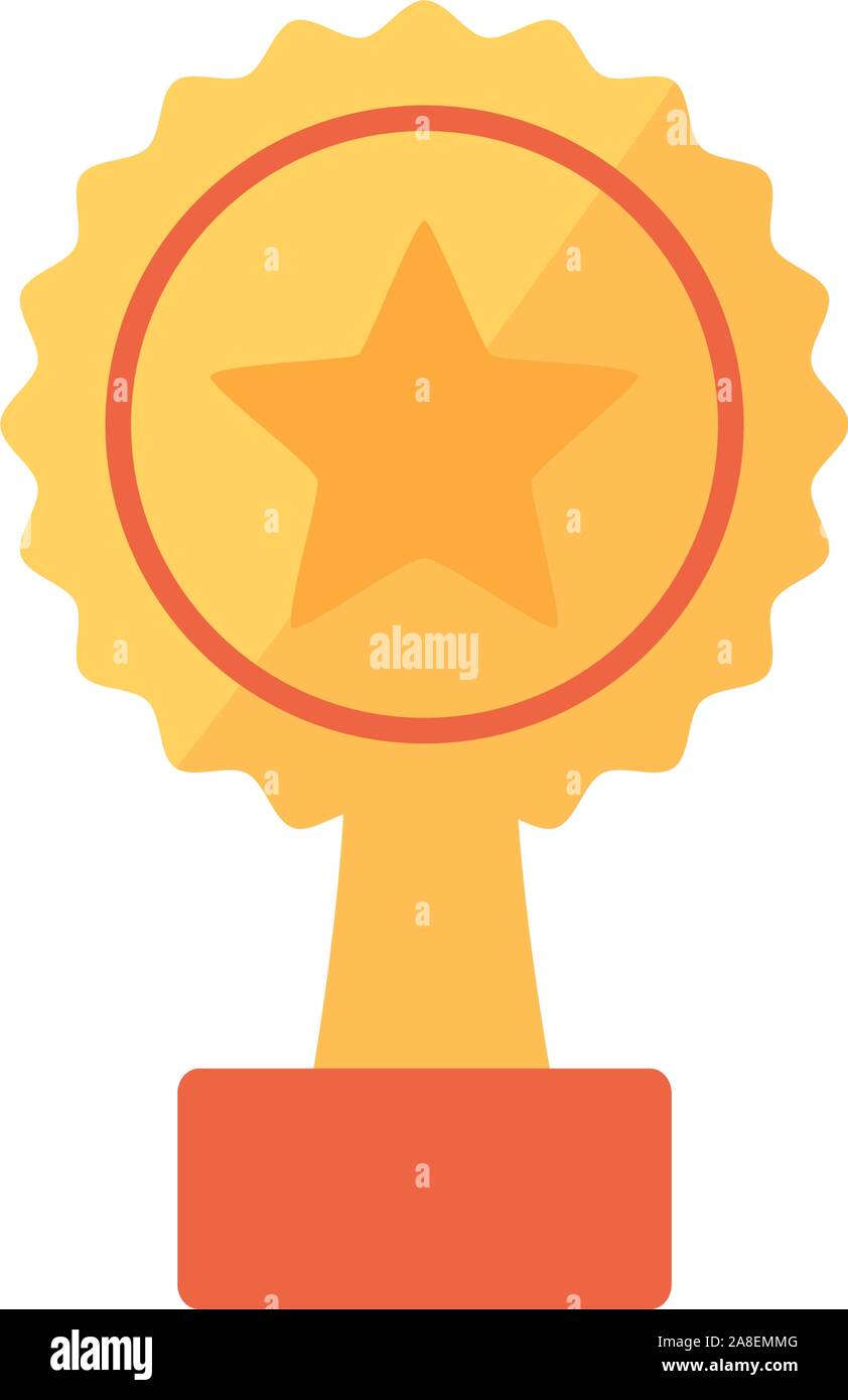 Isolated gold trophy icon vector design Stock Vector Image & Art - Alamy