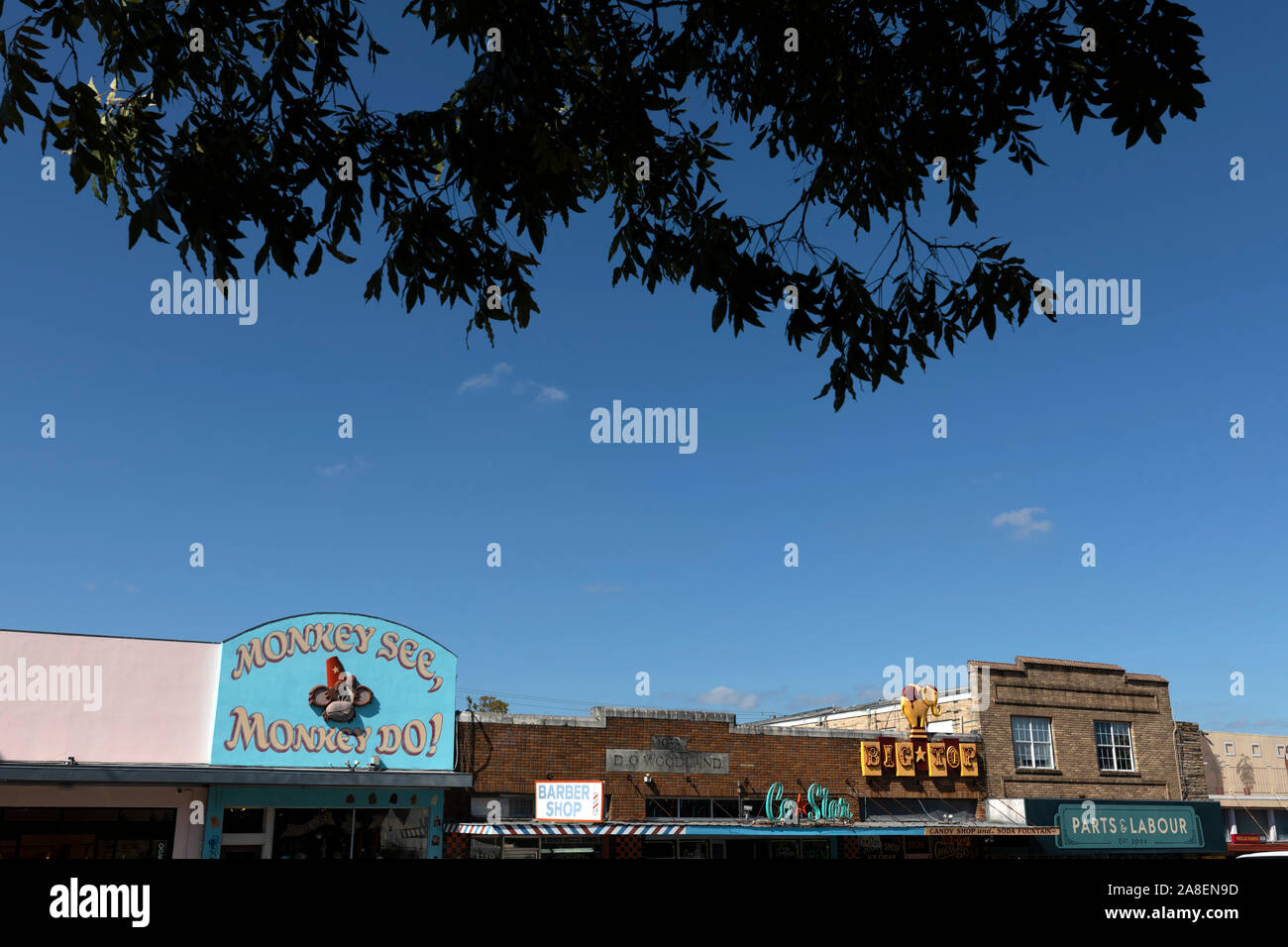 Store fronts, South Congress District, Austin, Texas, USA Stock Photo ...