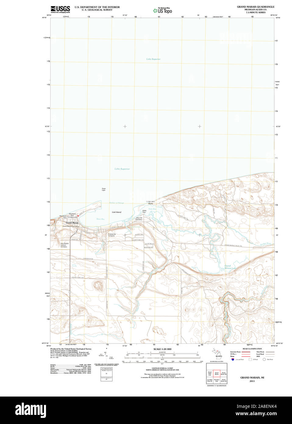Map of grand marais hi-res stock photography and images - Alamy