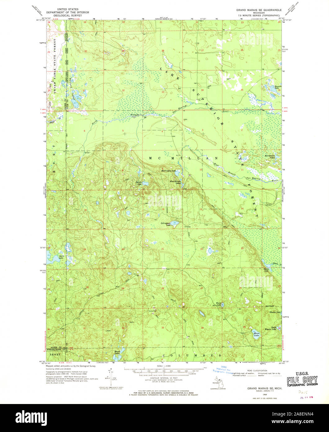 Map of grand marais hi-res stock photography and images - Alamy