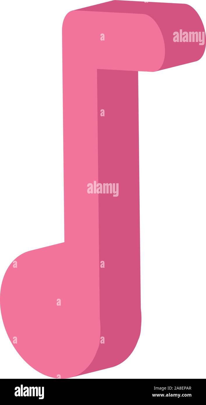 Isolated and isometric music note icon vector design Stock Vector Image ...