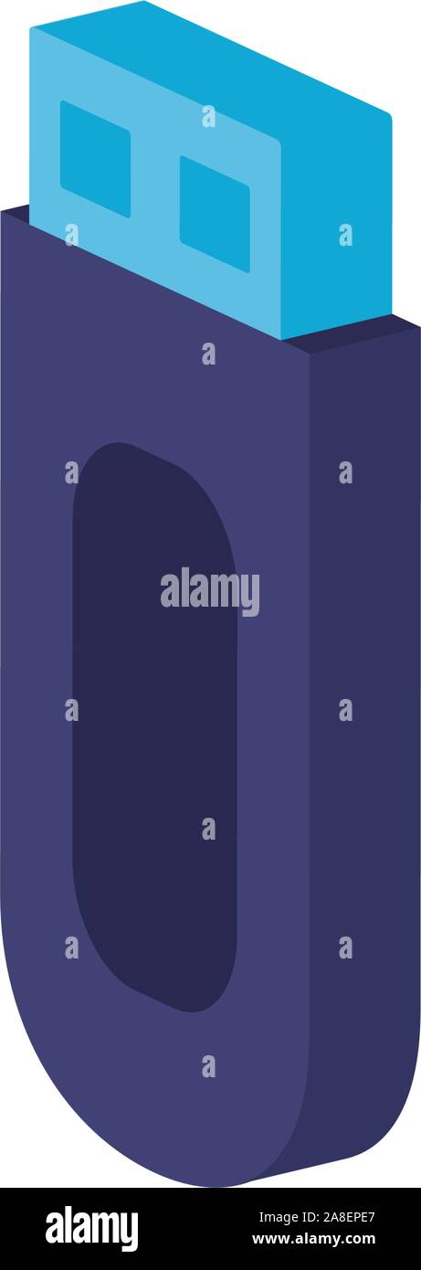 Isometric usb icon vector design Stock Vector Image & Art - Alamy