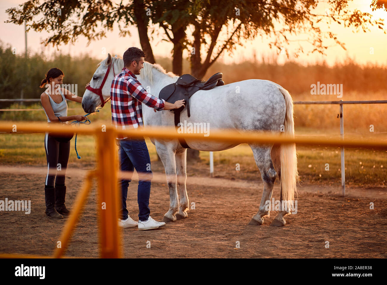 Young woman rider hi-res stock photography and images - Alamy