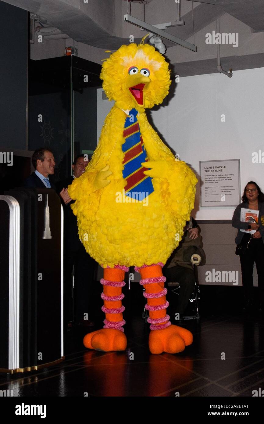 New York, NY, USA. 8th Nov, 2019. Big Bird Photo Call for Big Bird ...