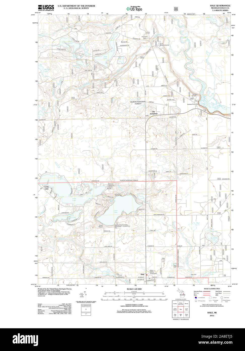 United states topology map hi-res stock photography and images - Alamy