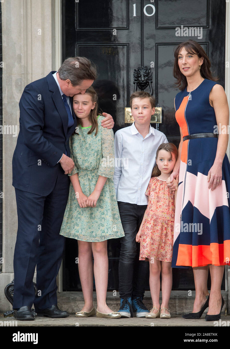 David Cameron leaving Downing Street following his resignation as Prime ...