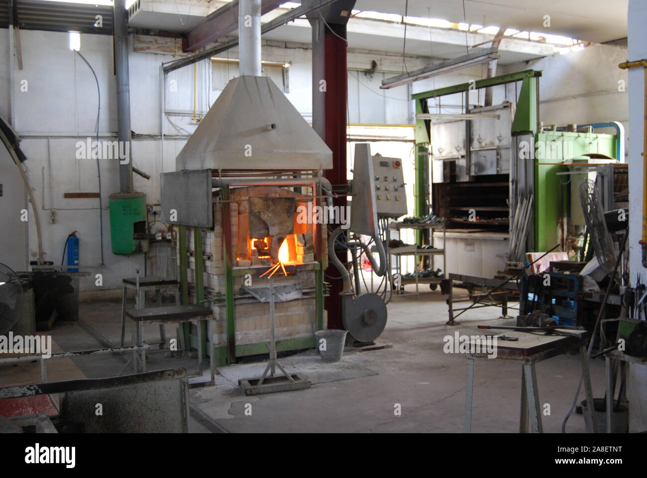 Hand made glass items' factory in Ta’ Qali, Malta Stock Photo - Alamy