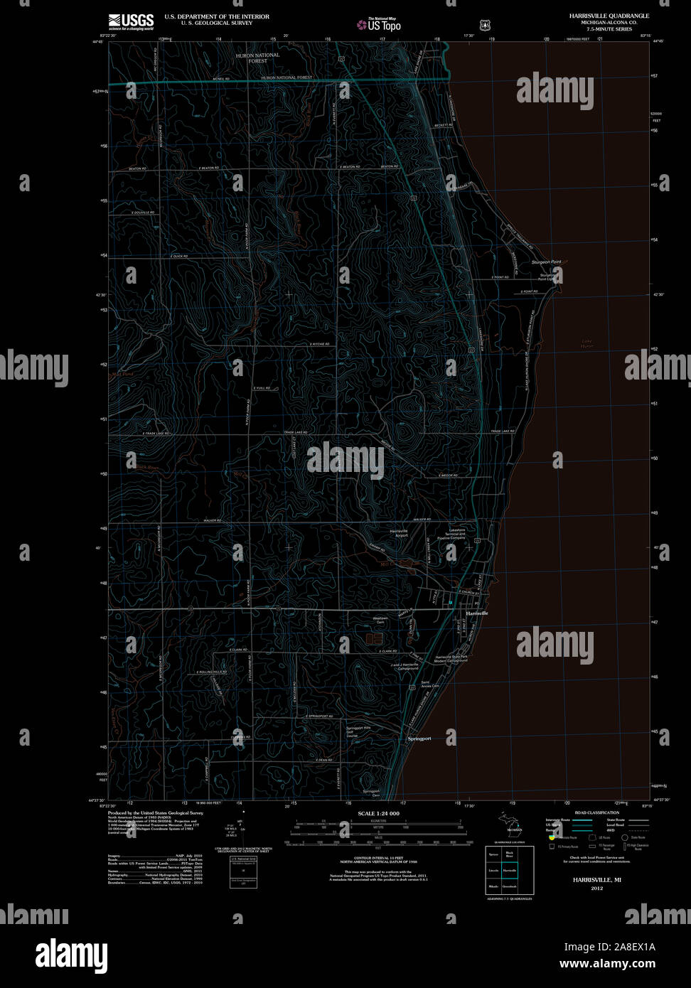 Map of harrisville hi-res stock photography and images - Alamy