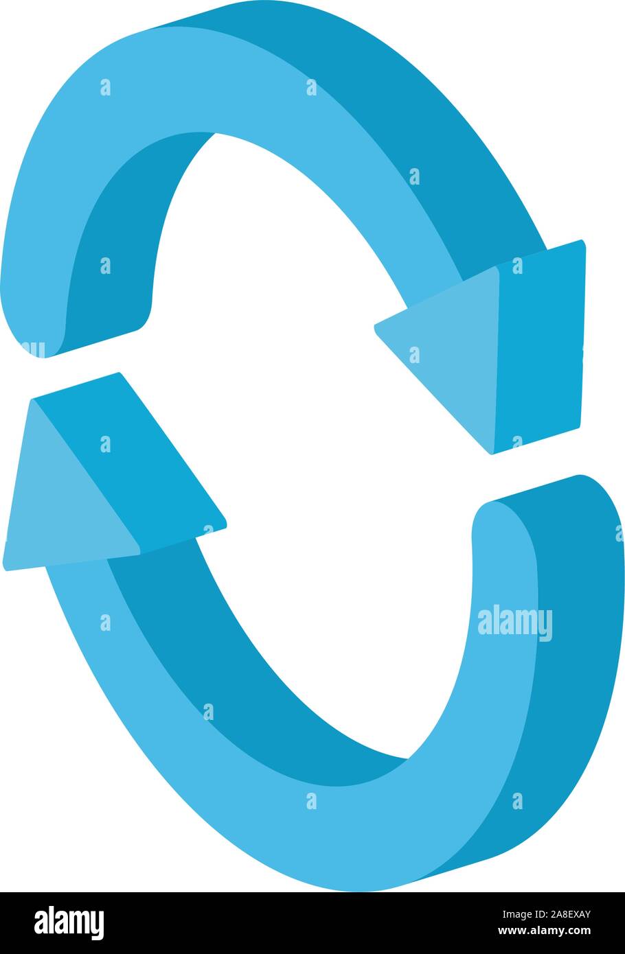Isometric and isolated repeat icon vector design Stock Vector Image ...