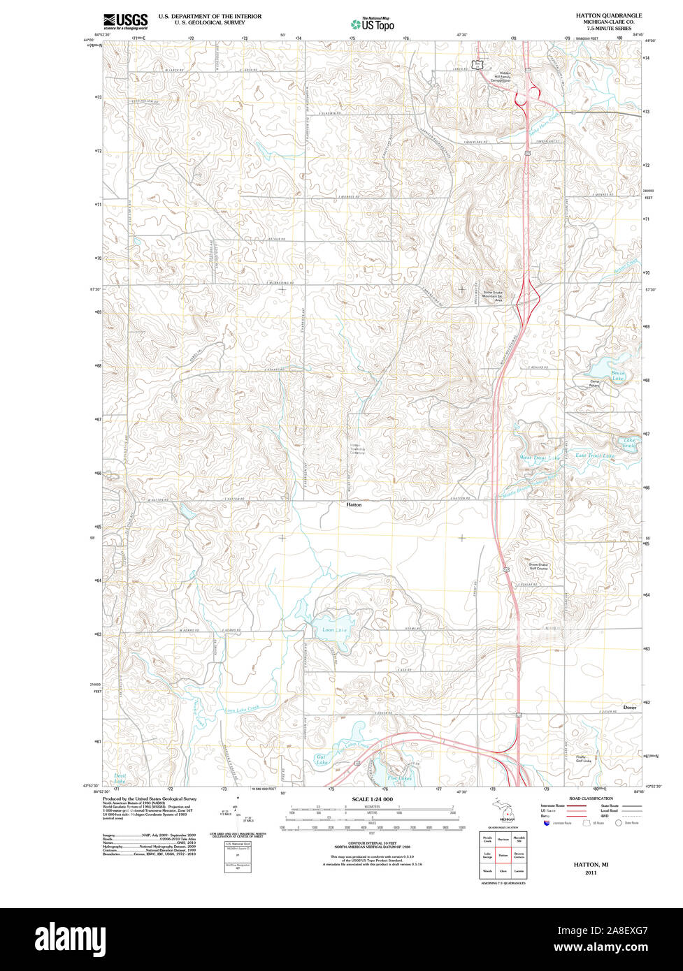 Map of hatton hi-res stock photography and images - Alamy