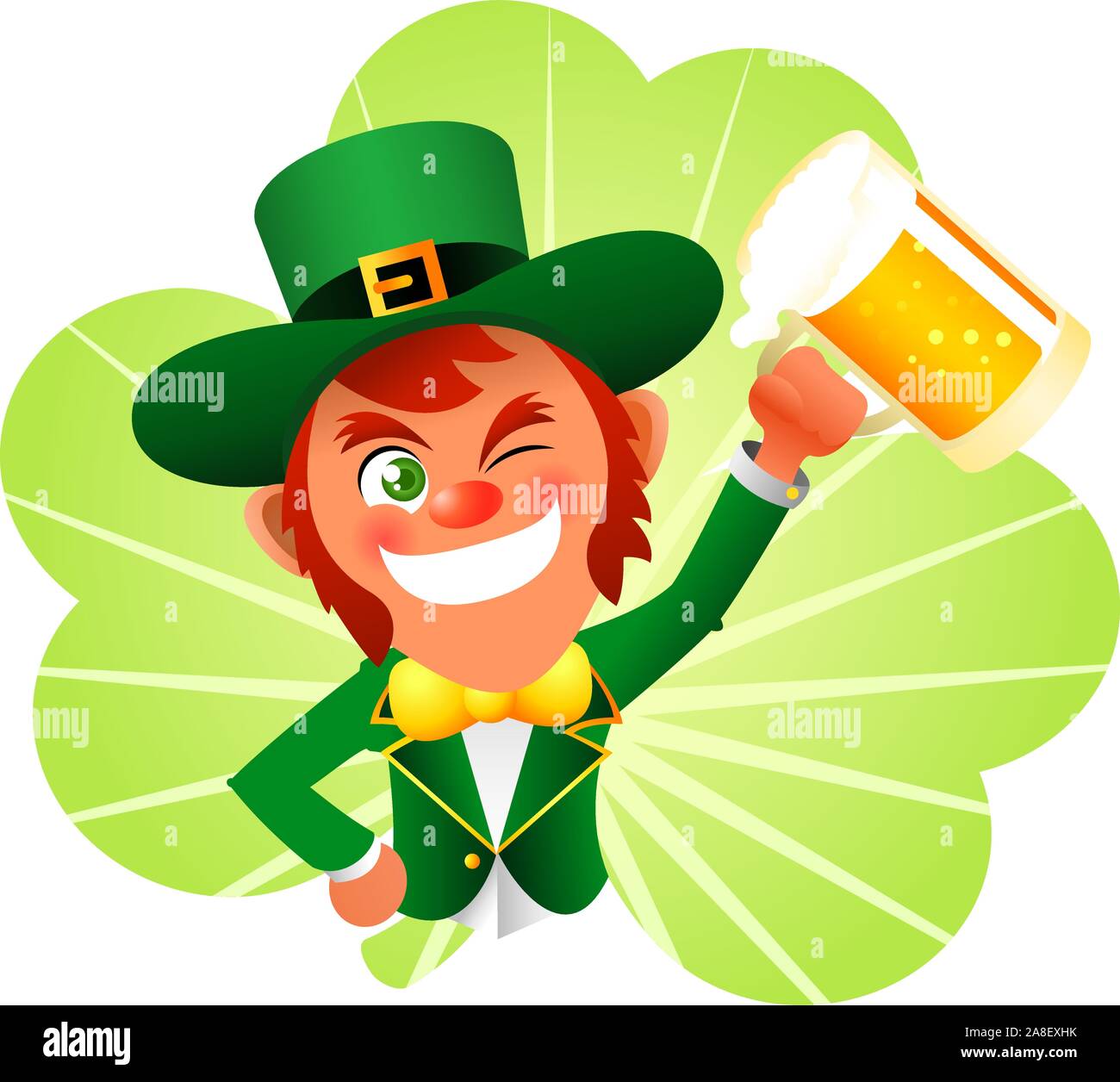 Irish elf cartoon saint hi-res stock photography and images - Alamy