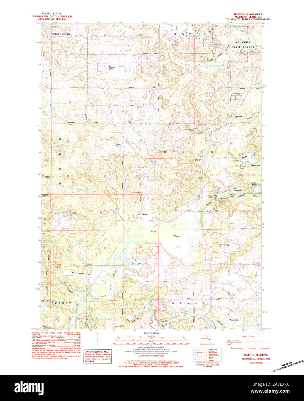Map of hatton Cut Out Stock Images & Pictures - Alamy