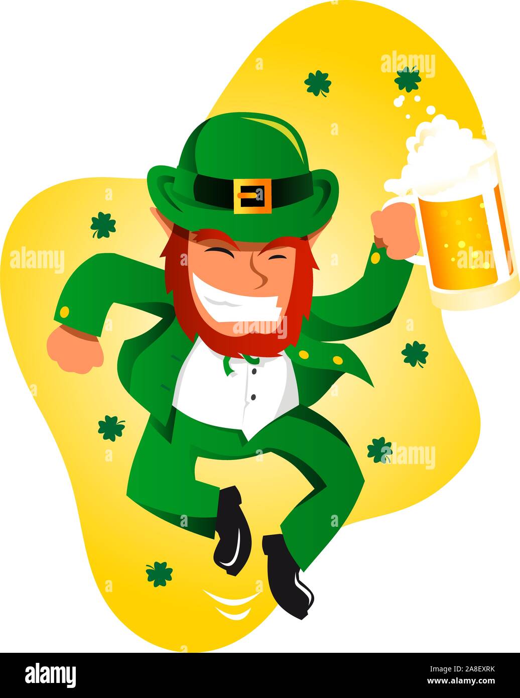 Irish elf cartoon saint hi-res stock photography and images - Alamy