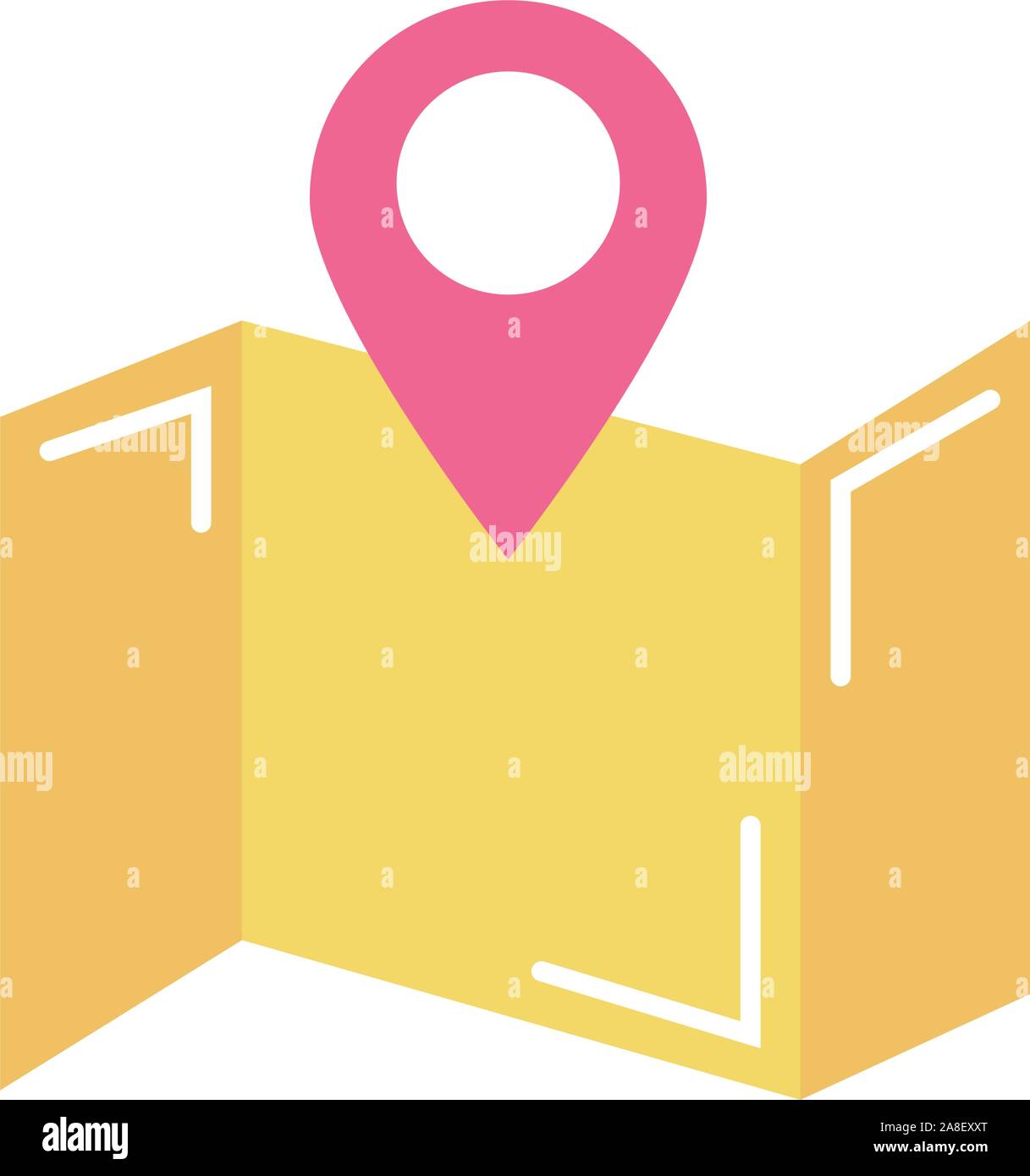 Isolated gps mark and map vector design Stock Vector Image & Art - Alamy