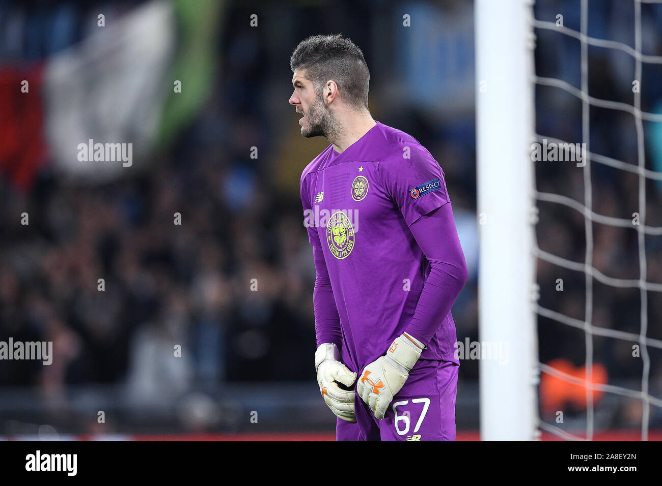 Fraser Forster of Celtic during the UEFA Europa League group stage ...