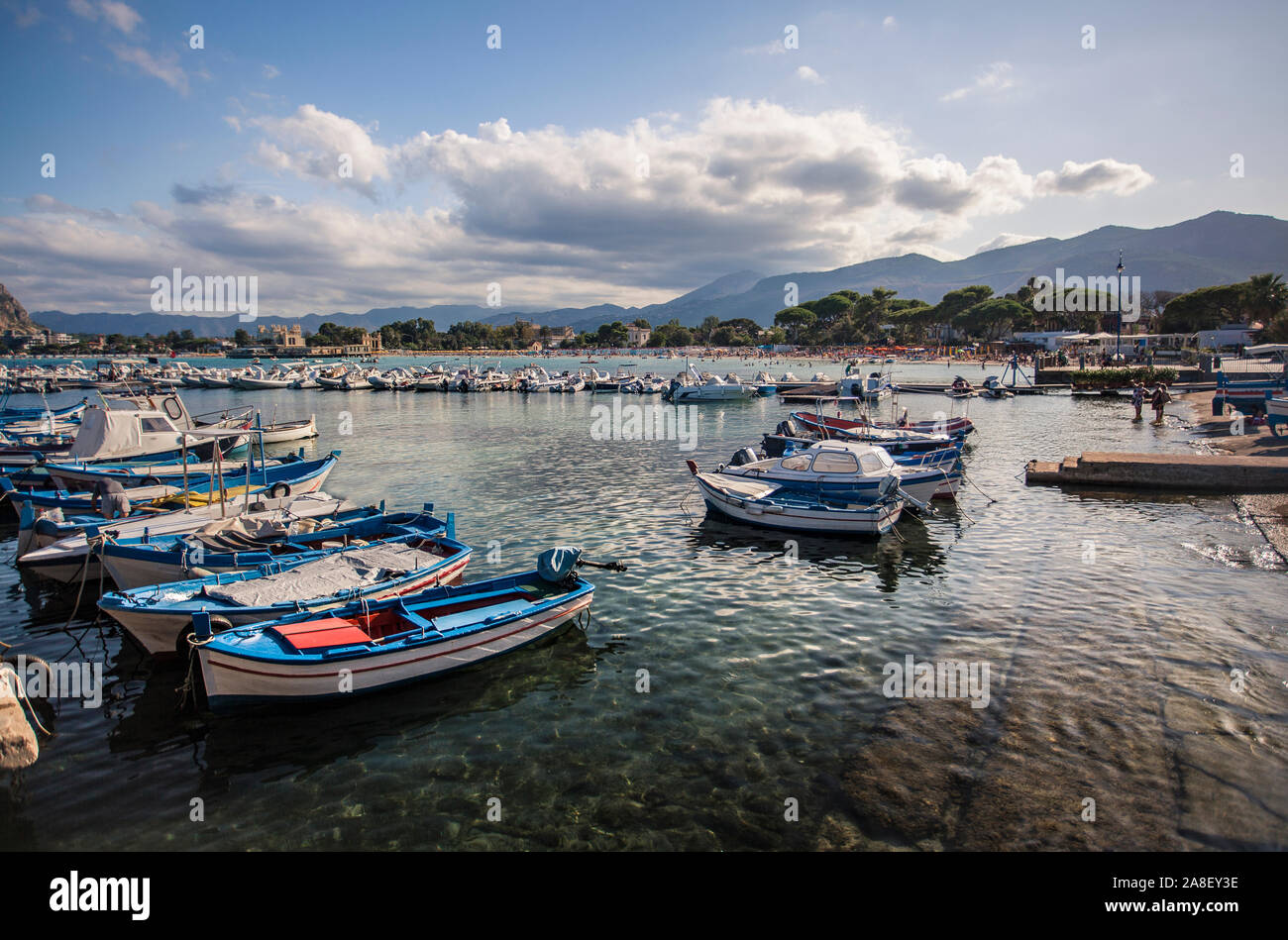 View of Mondello Stock Photo - Alamy