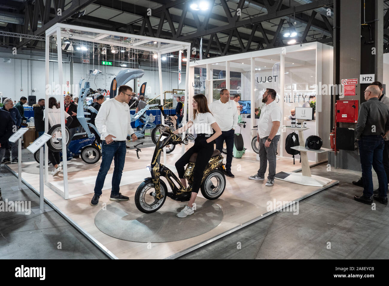 RHO Fieramilano, Milan Italy - November 07, 2019 EICMA Expo. Model ...
