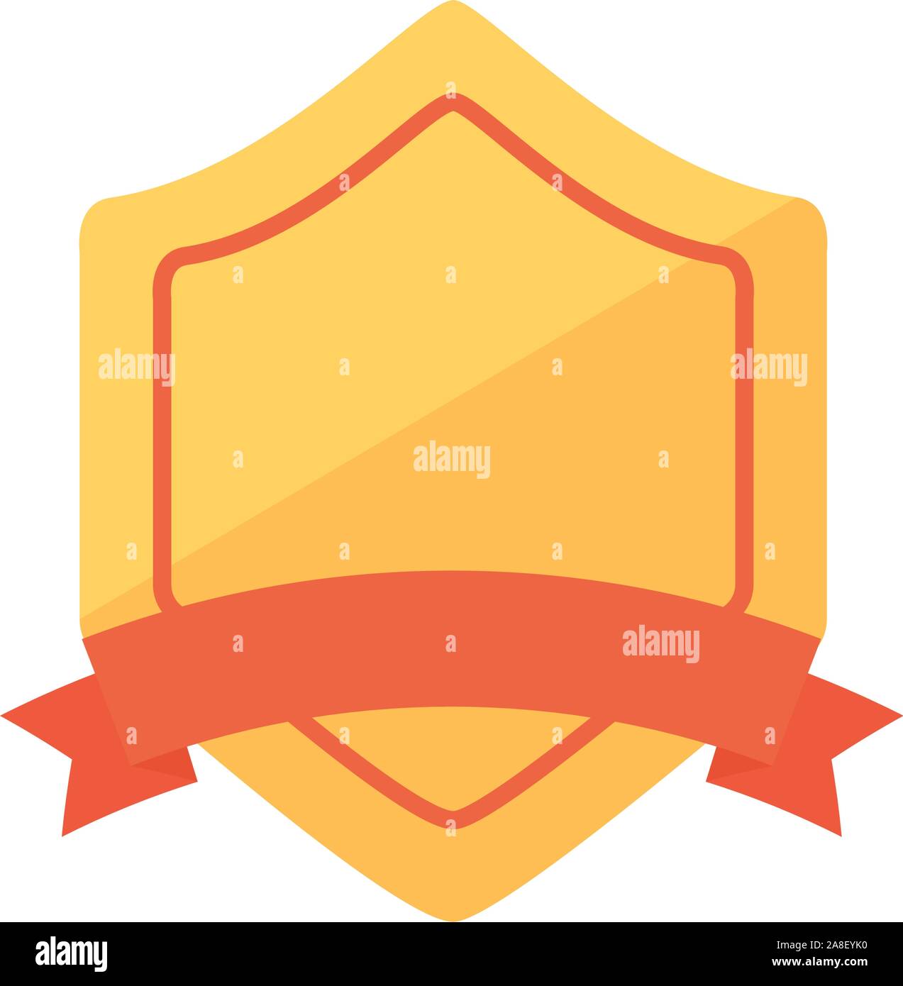 Isolated gold shield icon vector design Stock Vector Image & Art - Alamy