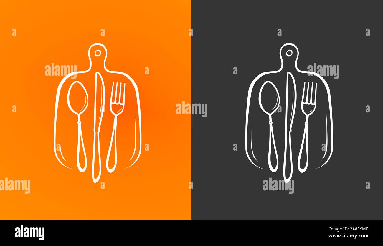Cooking logo or label. Restaurant menu symbol. Vector illustration ...