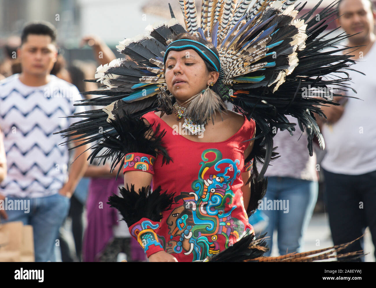 Traditional aztec dancers at hi-res stock photography and images - Alamy