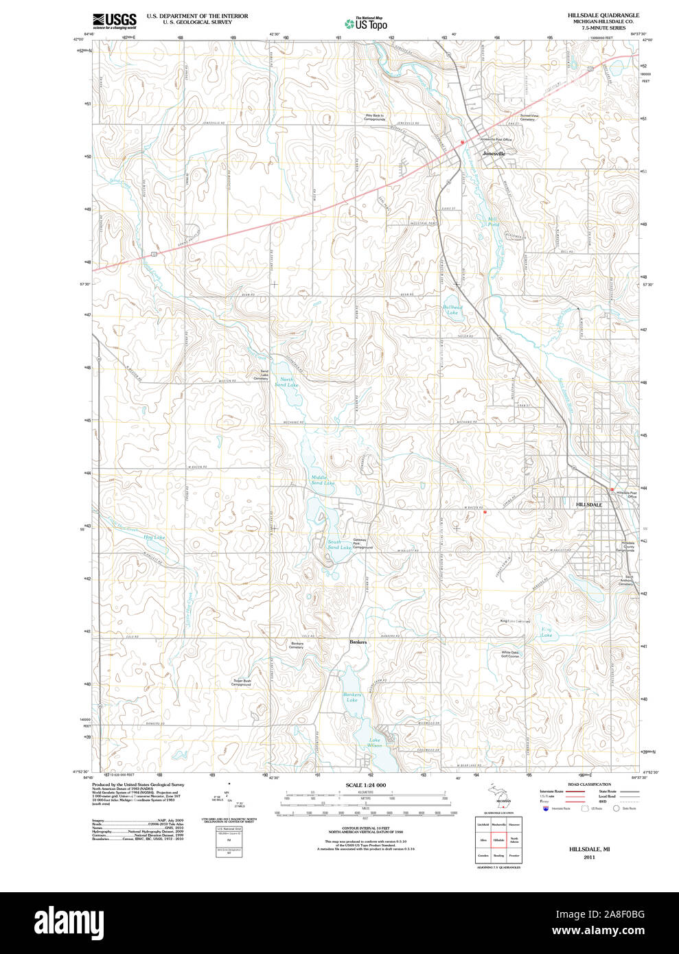 Hillsdale map hi-res stock photography and images - Alamy