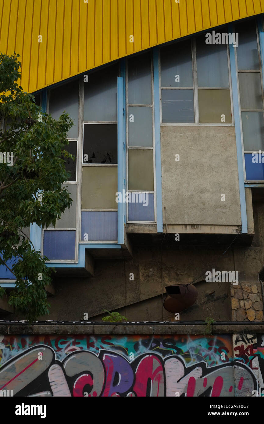 Abstract view of an urban derelict city street Stock Photo - Alamy