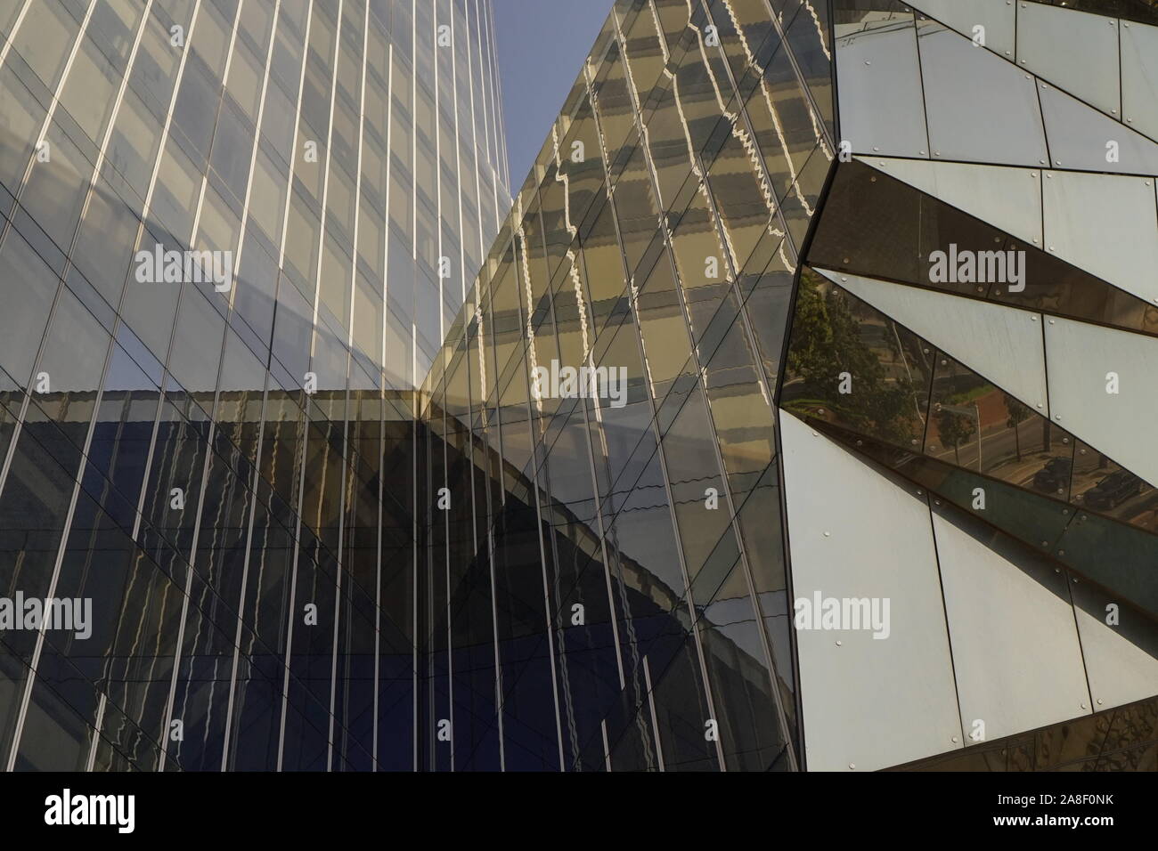 Modern glass city architecture in Barcelona Stock Photo - Alamy