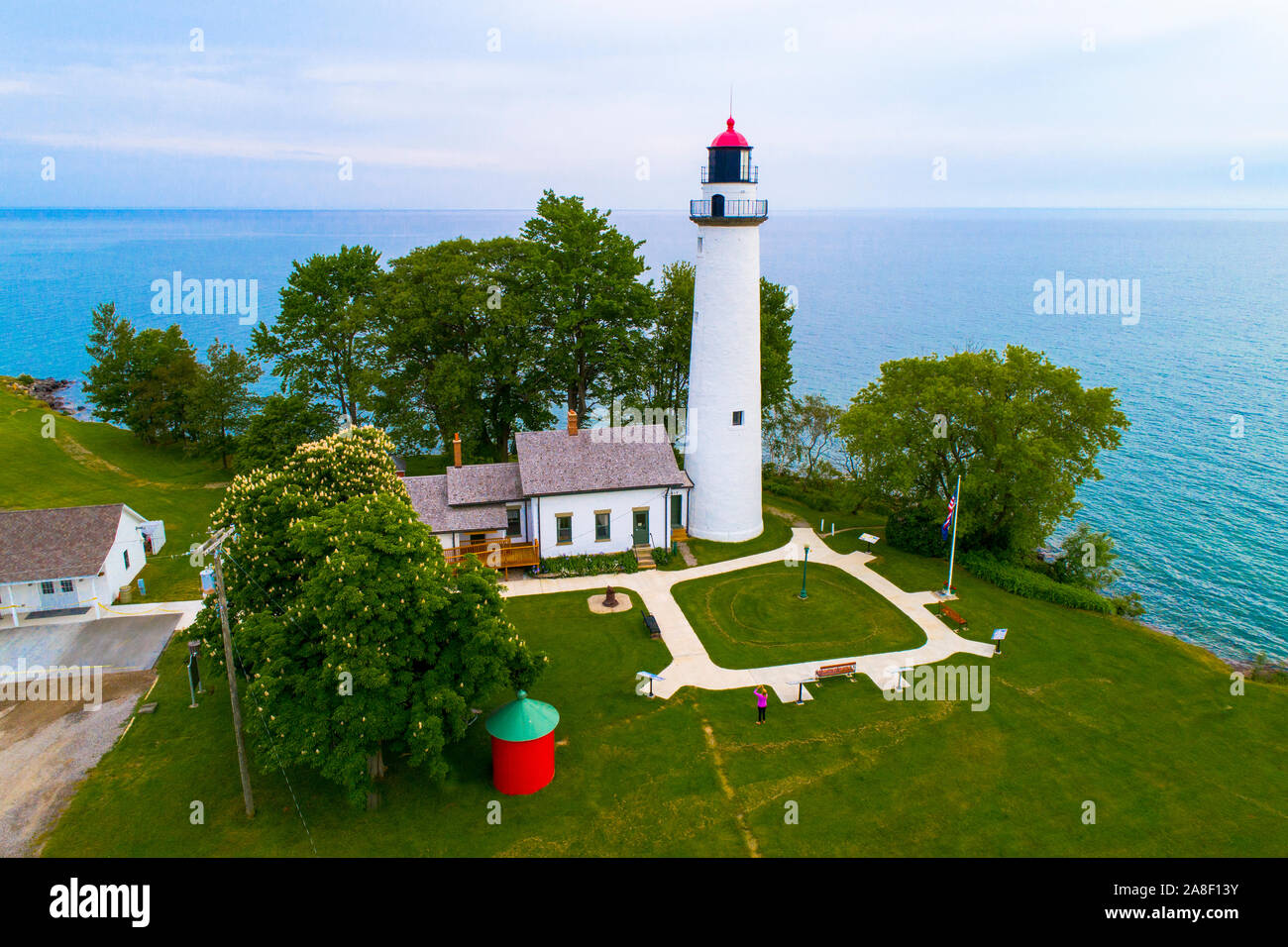 POINTE AUX BARQUES LIGHTHOUSE at Port Austin Michigan in Michigan's ...