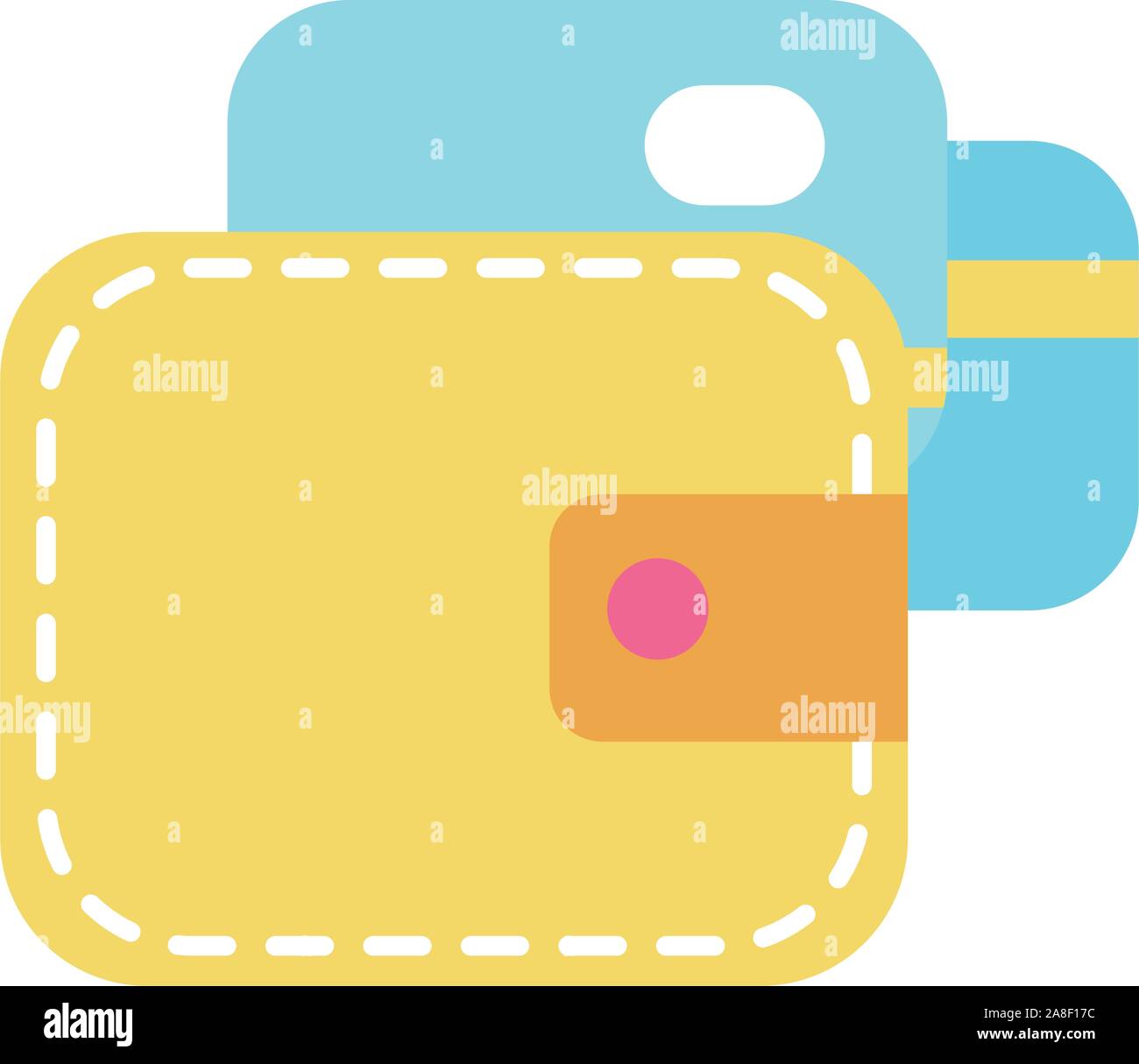 Isolated wallet and credit cards vector design Stock Vector Image & Art ...