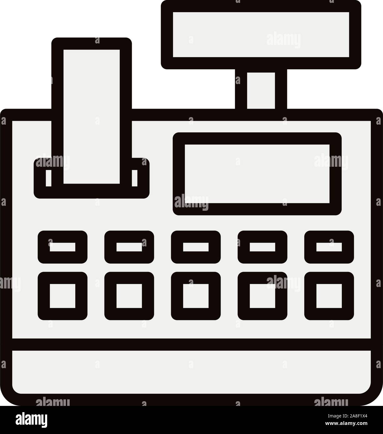 Isolated cash register vector design Stock Vector Image & Art - Alamy