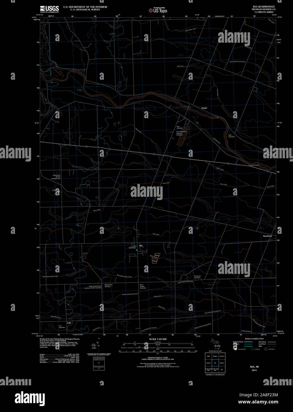 Map of ida hi-res stock photography and images - Alamy