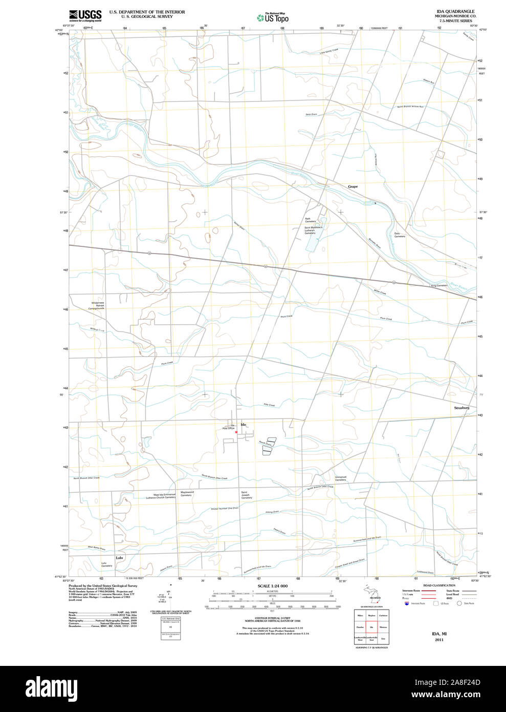 Map of ida hi-res stock photography and images - Alamy