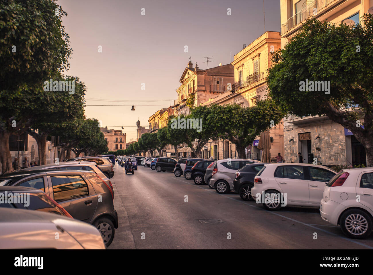 Central avenue of Licata Stock Photo - Alamy