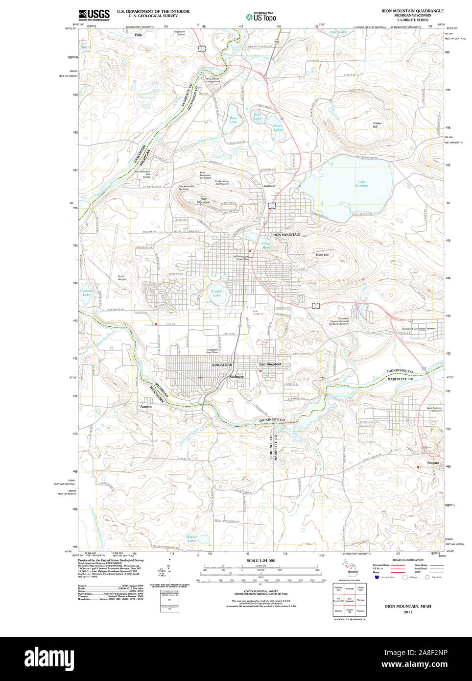 Iron michigan map hi-res stock photography and images - Alamy