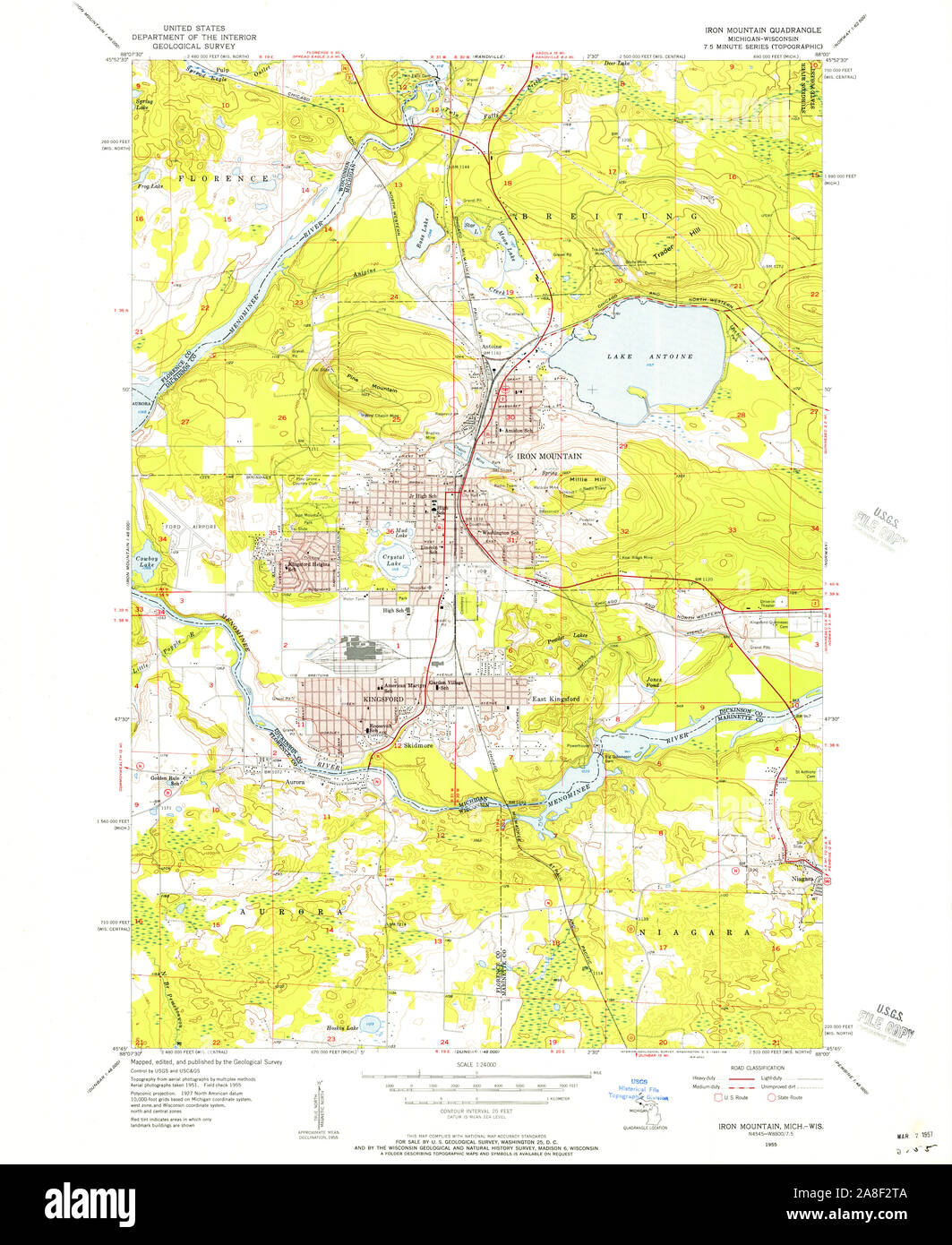 Iron michigan map hi-res stock photography and images - Alamy