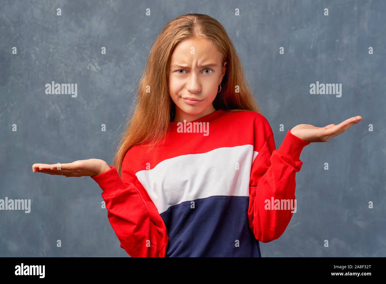 Scowling Woman Studio High Resolution Stock Photography and Images - Alamy