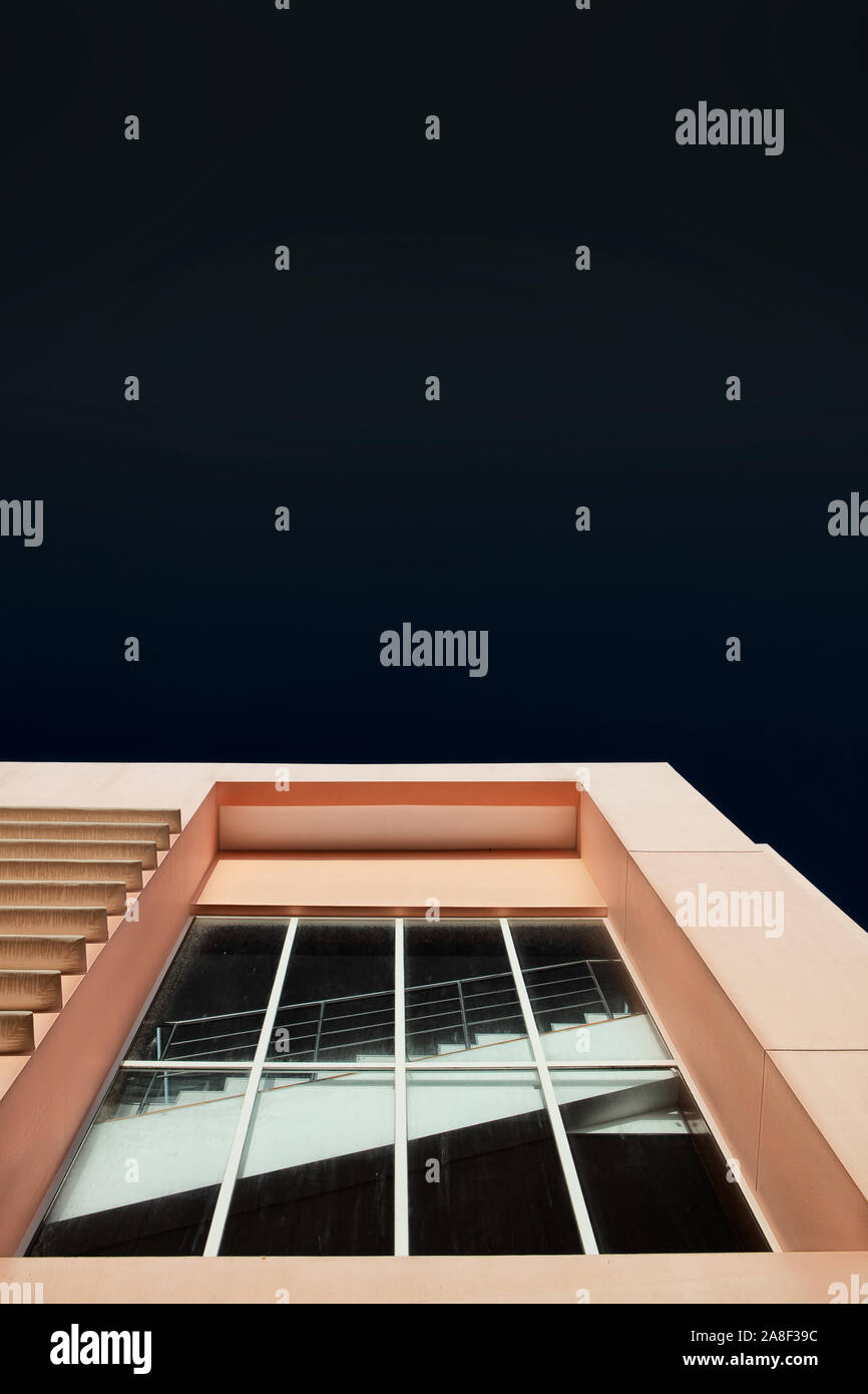 Architecture photograph of modern building viewed from below Stock ...