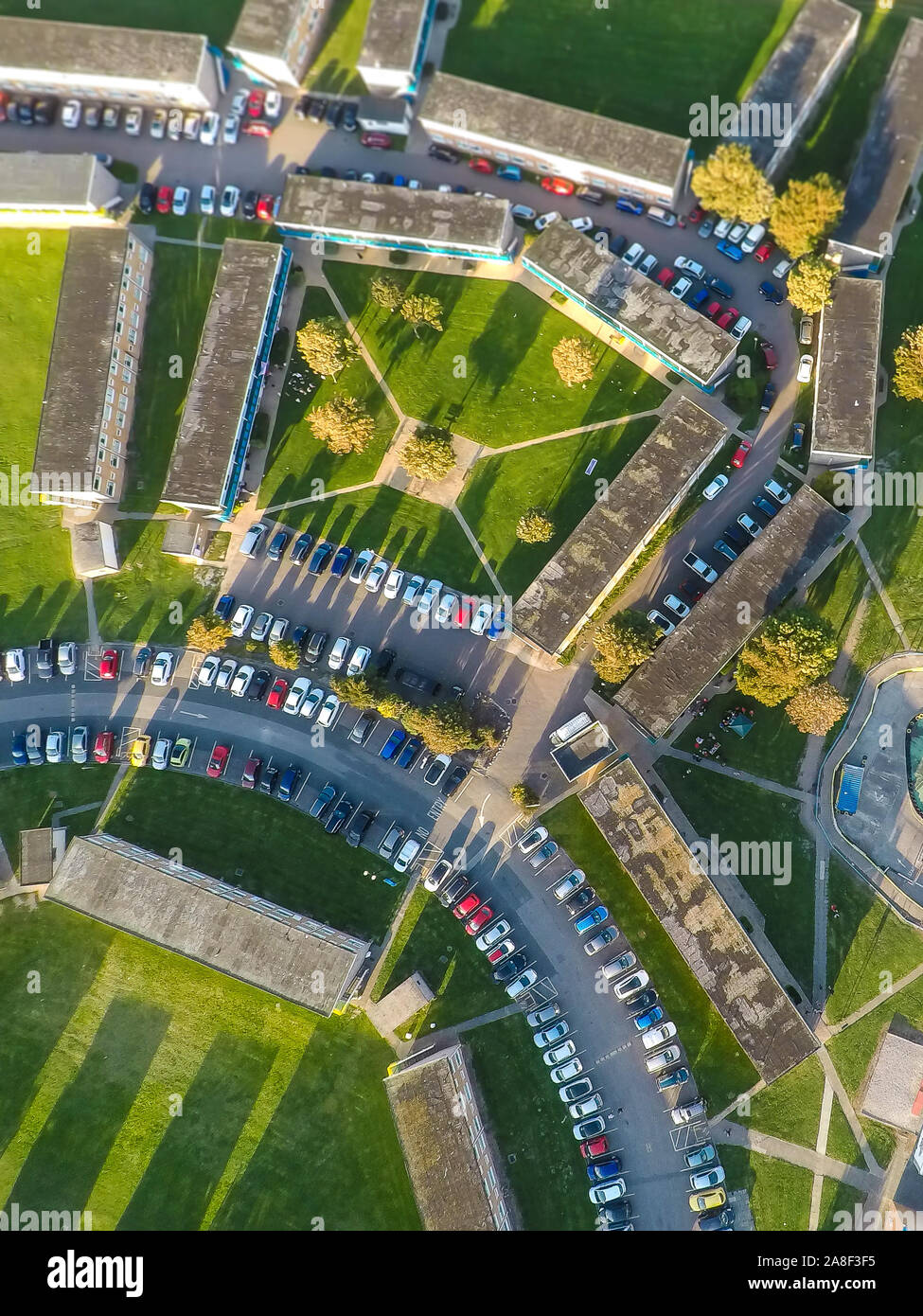 Aerial views, photography of the Pontins Prestatyn resort, holiday ...