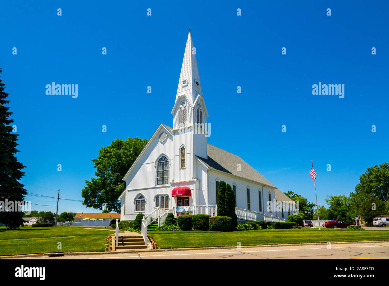 Caseville Michigan Methodist Episcopal Church Stock Photo - Alamy