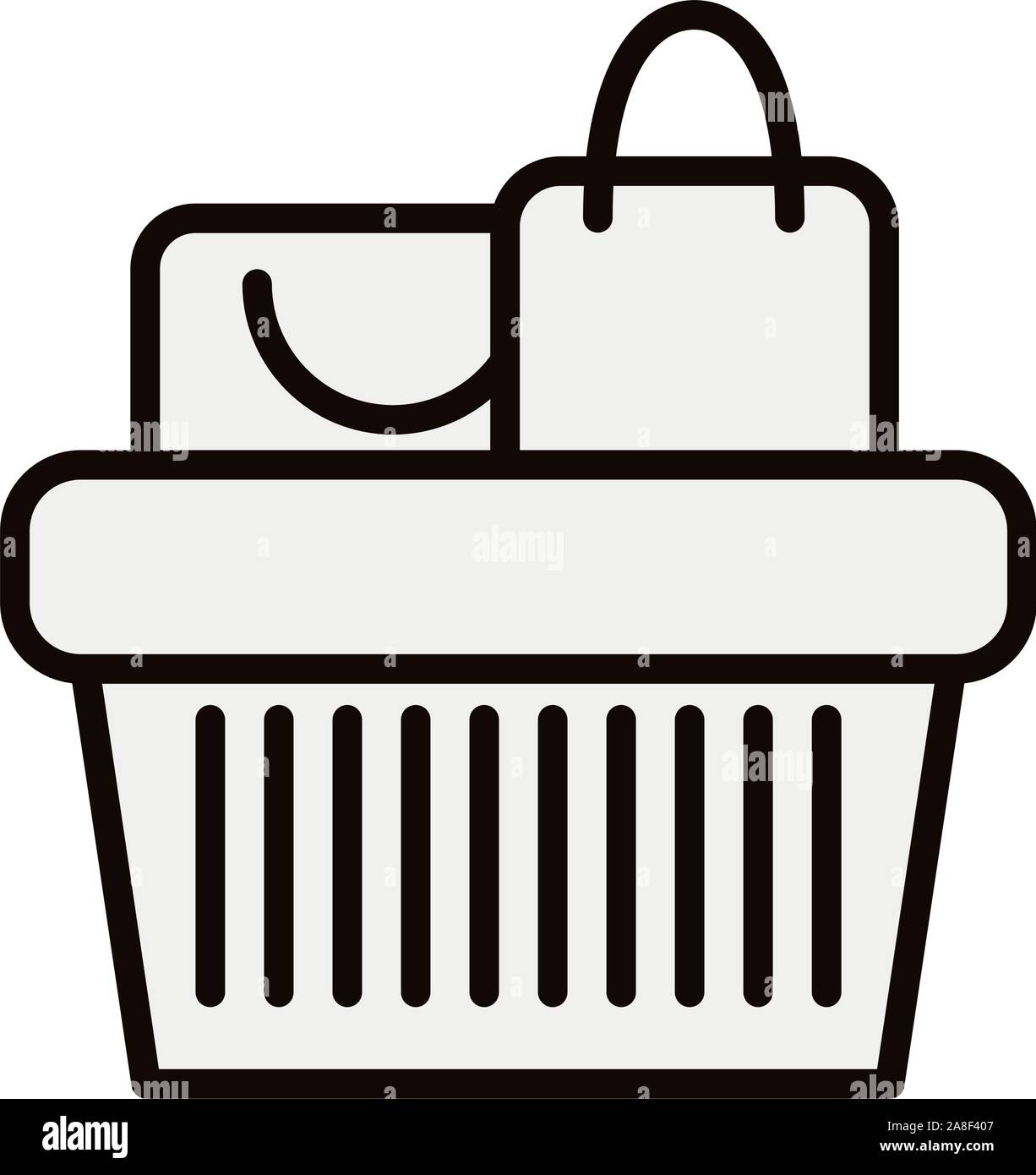Isolated shopping basket vector design Stock Vector Image & Art - Alamy