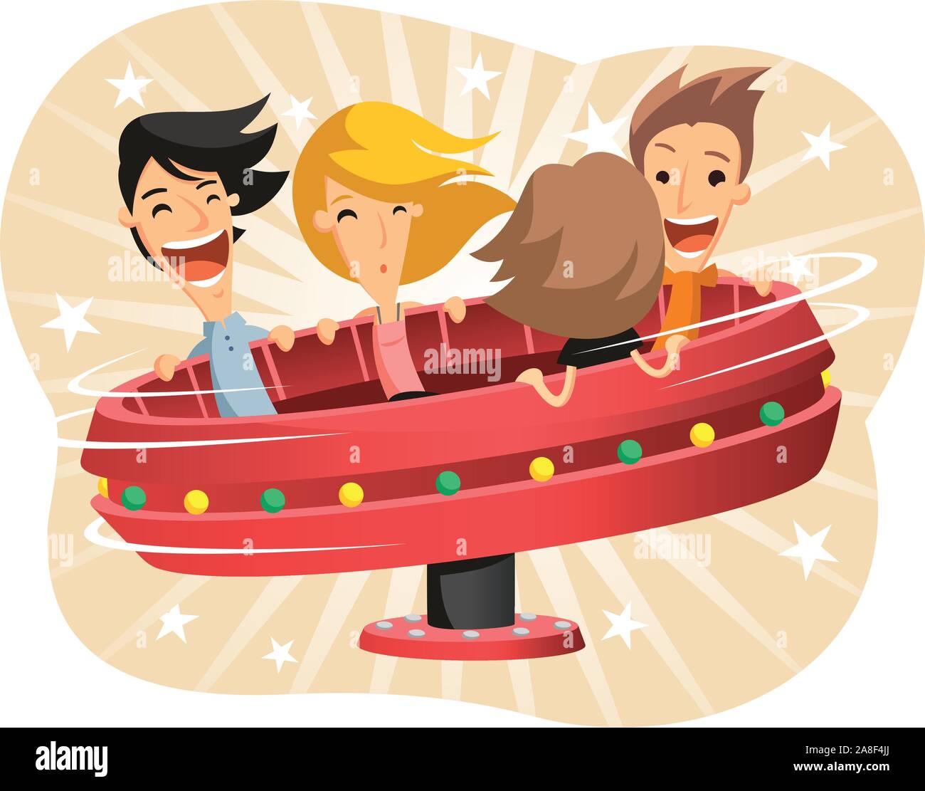 Samba Amusement Park Ride Circle Speed Game Stock Vector Image & Art ...