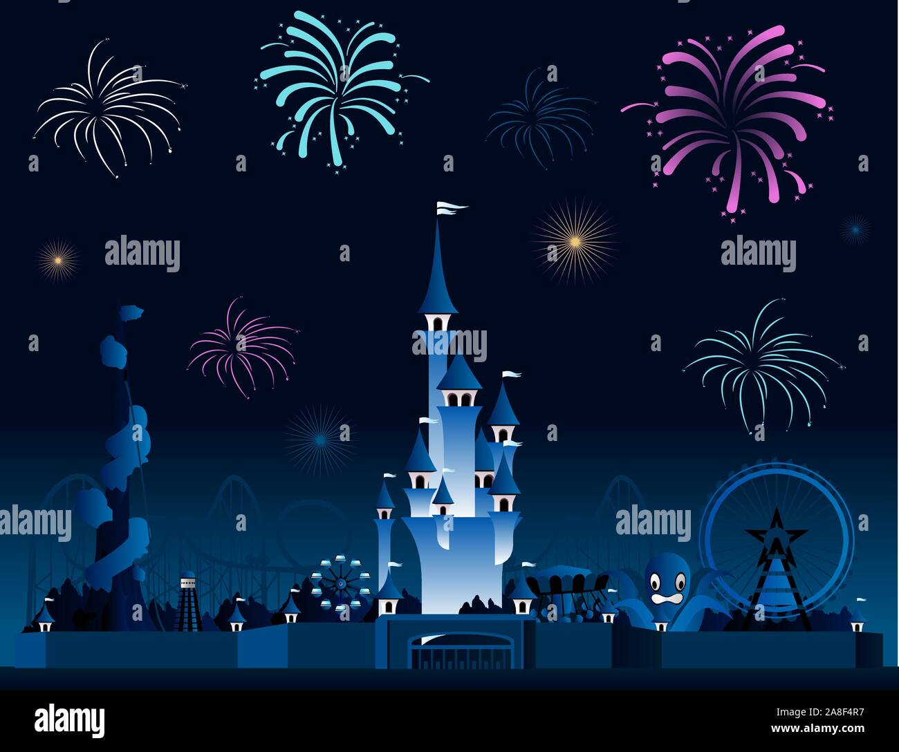 Ferris wheel fun Stock Vector Images - Alamy