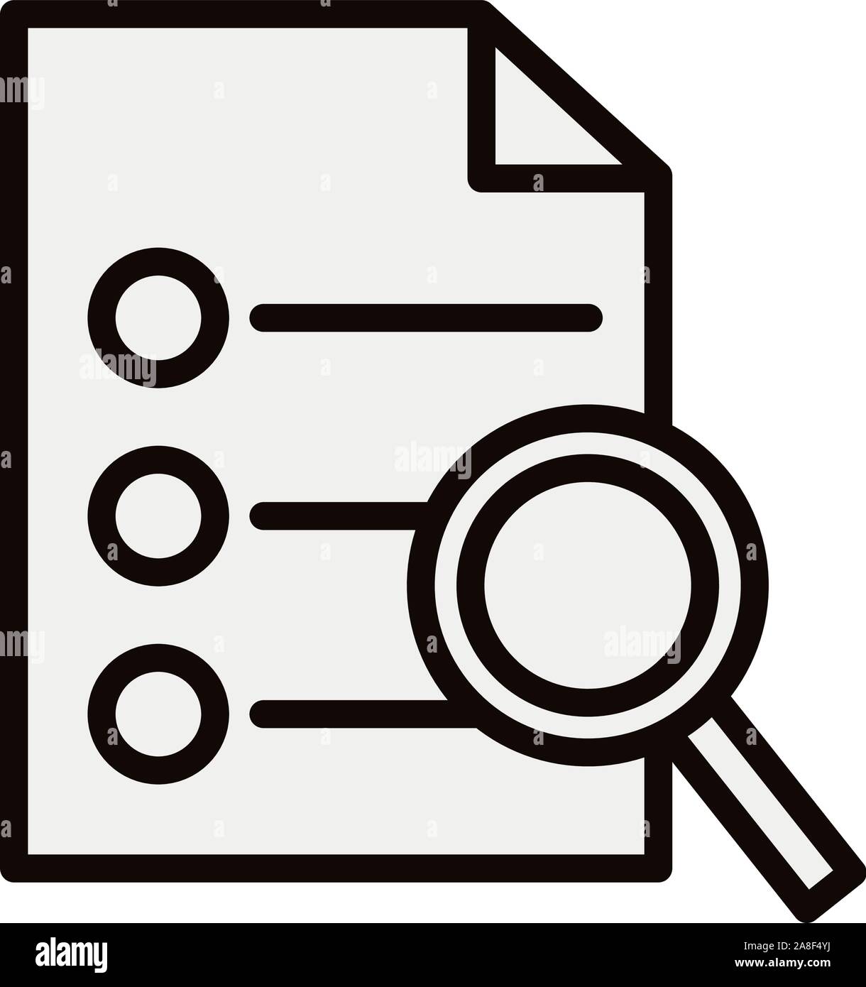 Document lupe Stock Vector Images - Alamy