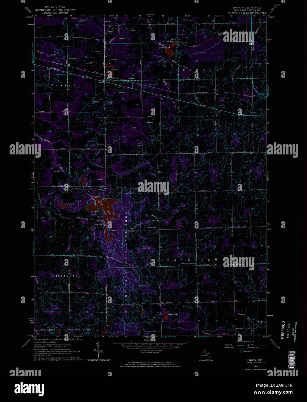 Juniata map hi-res stock photography and images - Alamy