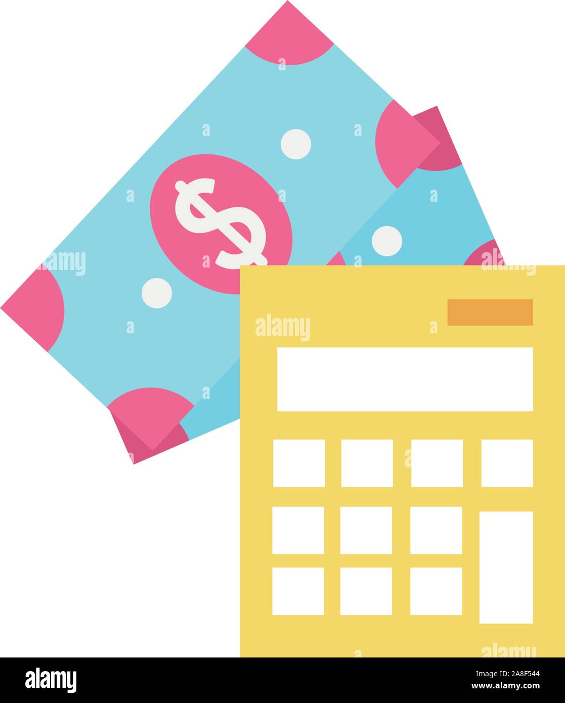 Bills calculator Stock Vector Images - Alamy