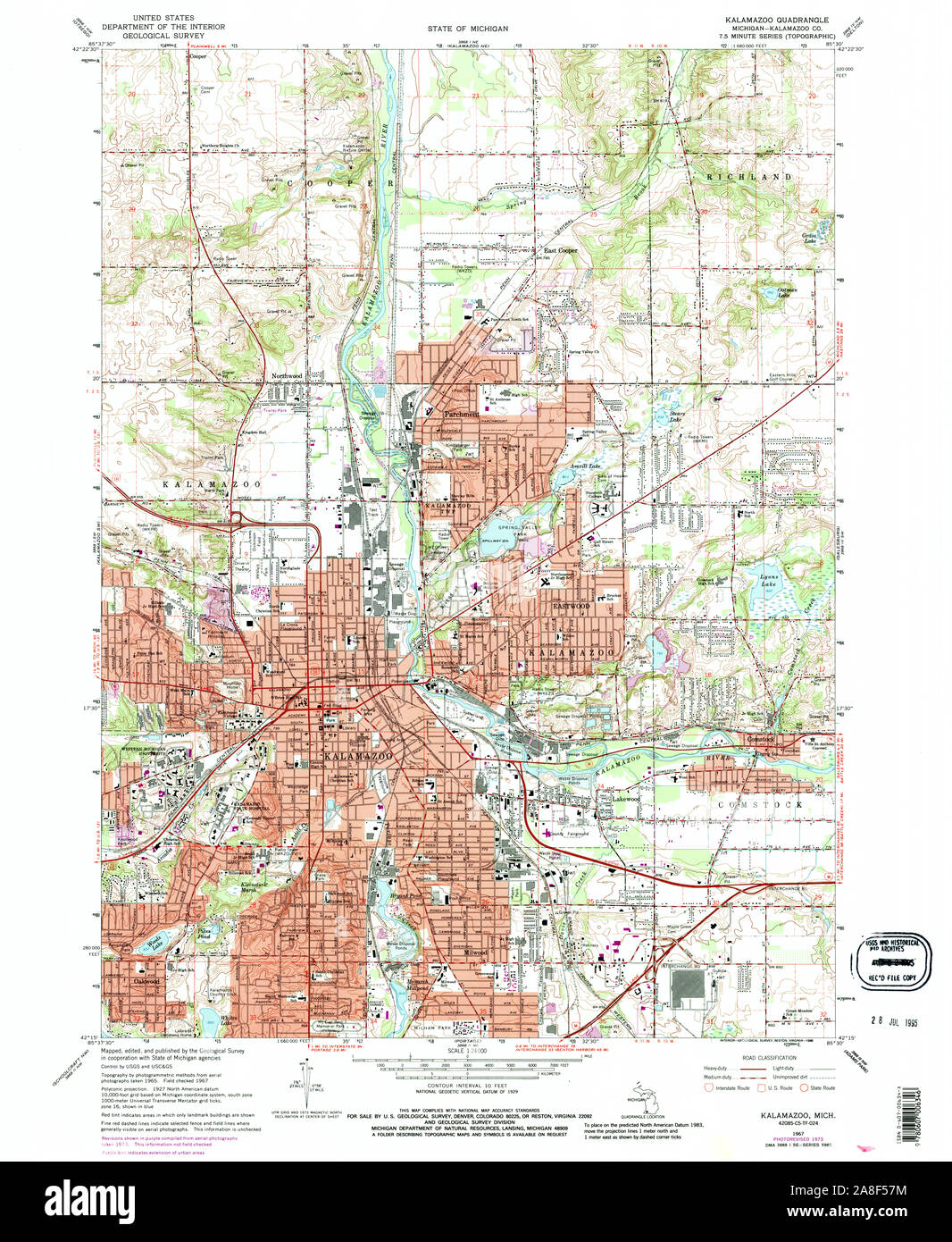 Map of kalamazoo hi-res stock photography and images - Alamy