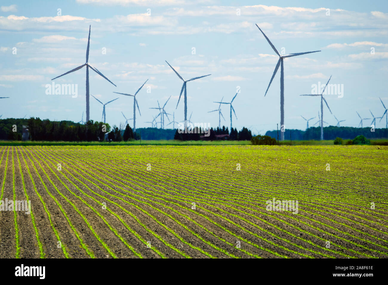 Wind power farms hi-res stock photography and images - Alamy