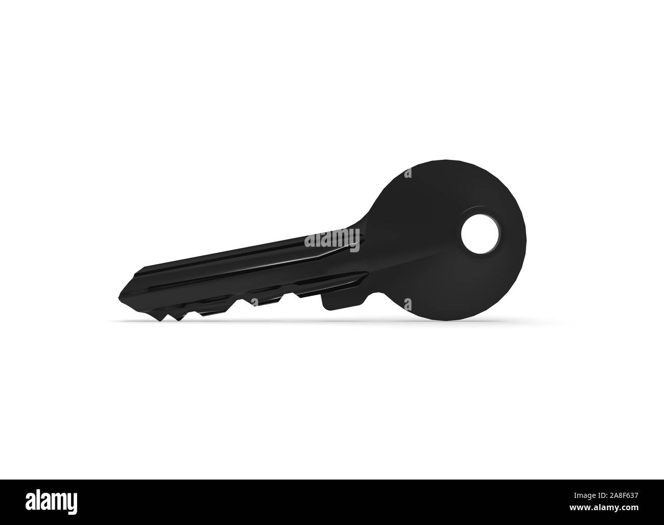 Key isolated object 3D Rendering Stock Photo - Alamy