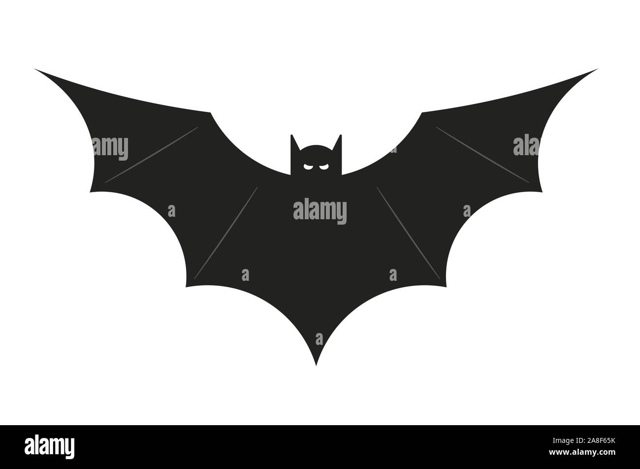 Bat icon or vampire symbol. Halloween paraphernalia. Vector ...